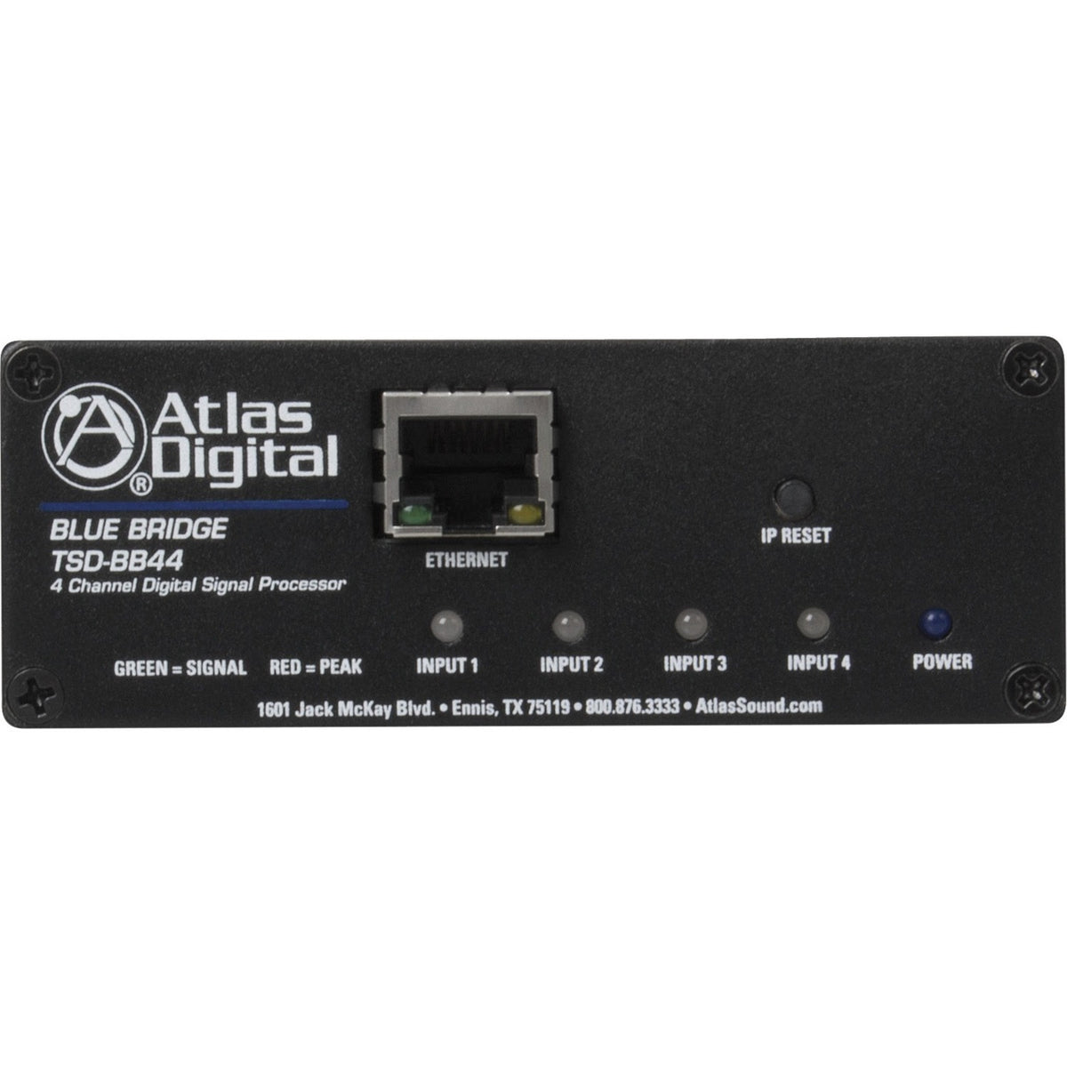 AtlasIED 4 Input x 4 Output - Networkable DSP Device – Wamatek