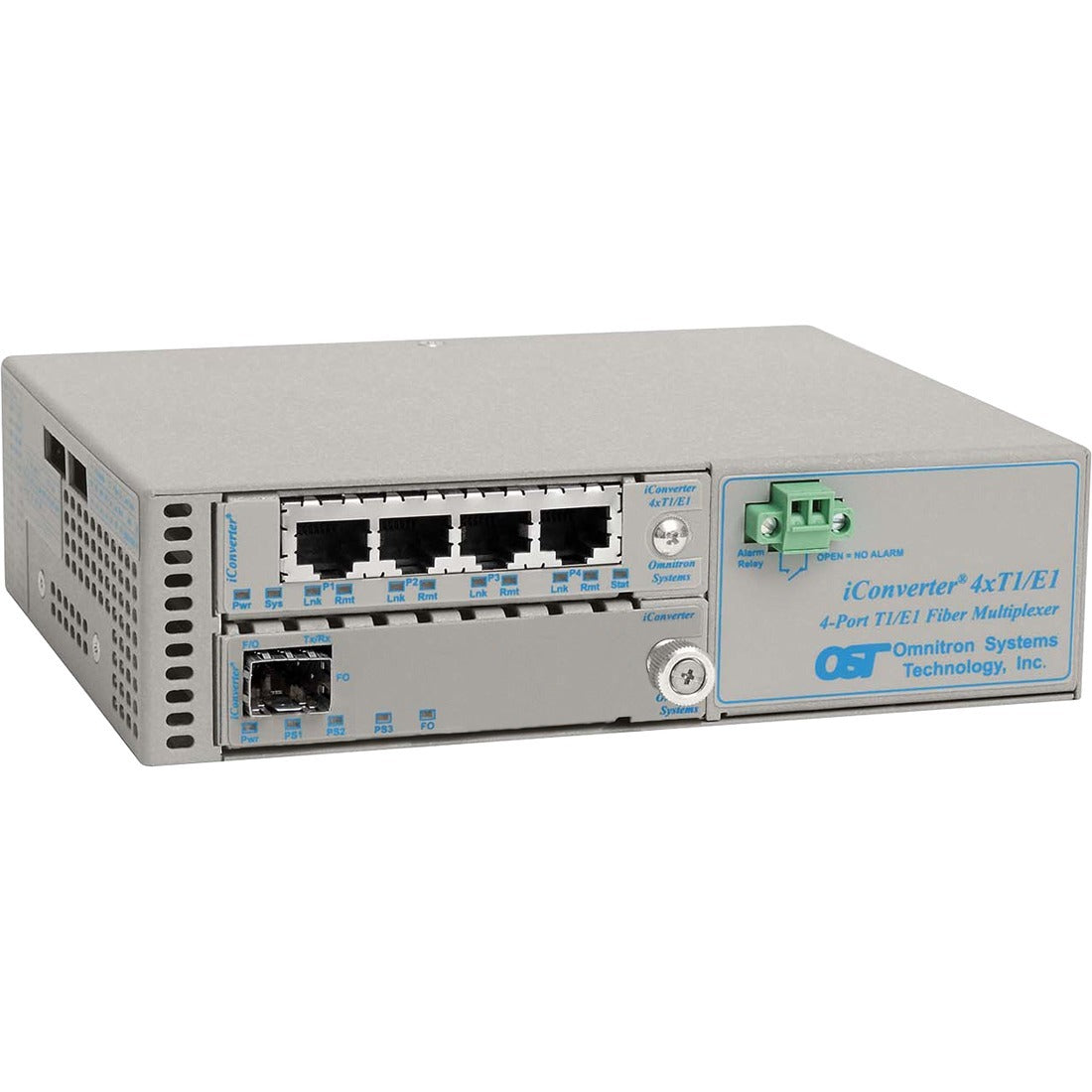 Omnitron Systems iConverter 4-Port T1/E1 Multiplexer – Wamatek