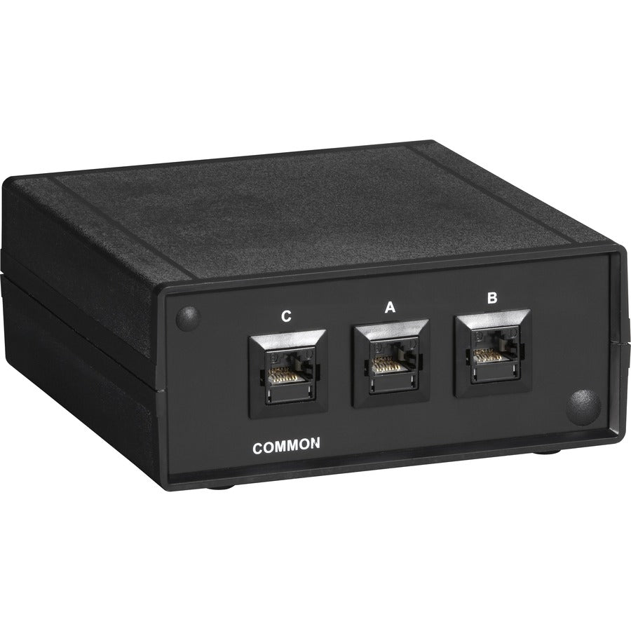Black Box RJ45 2-to-1 CAT6 Ethernet 10G Manual Desktop Switch – Wamatek