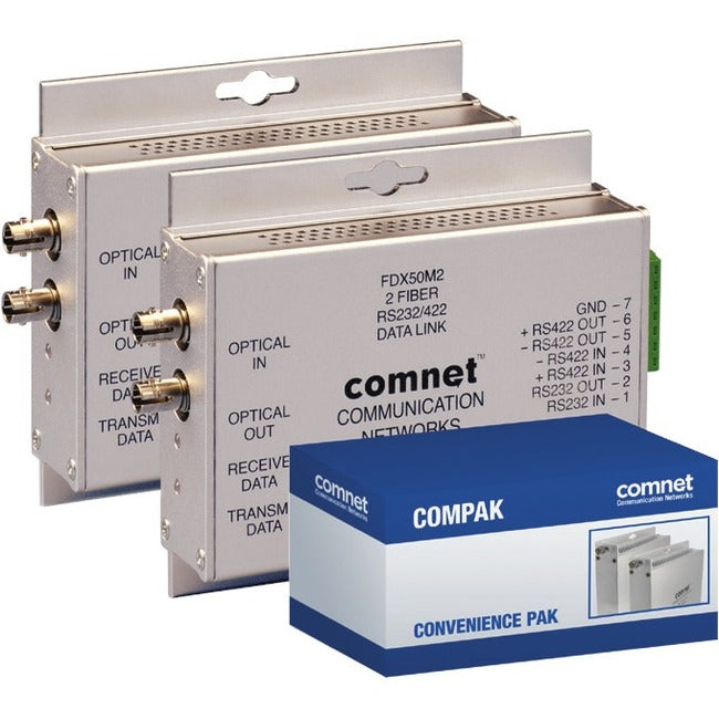 ComNet RS232/422 Point-To-Point Data Transceiver, COMPAK50M2, FDX50M2 ...