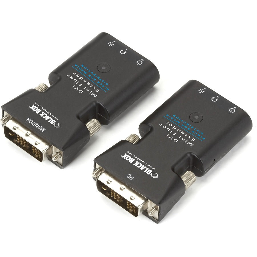 Black Box Mini Extender Kit for DVI-D and Stereo Audio over Fiber – Wamatek
