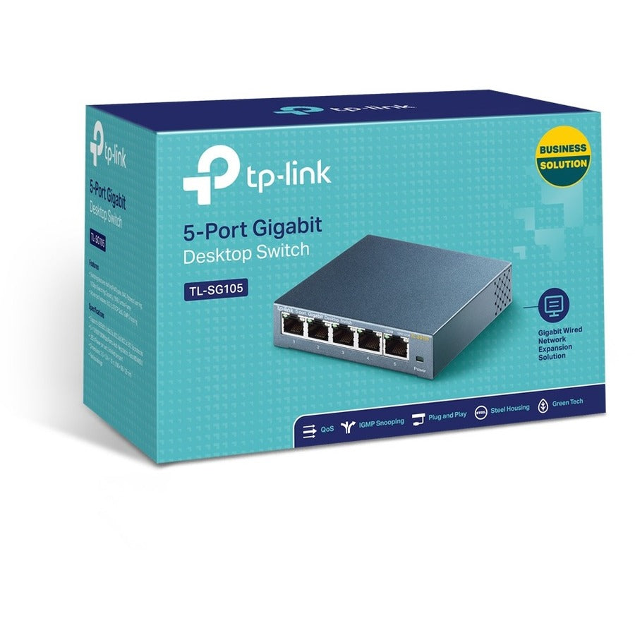 TP-LINK TL-SG105 - 5 Port Gigabit Unmanaged Ethernet Network Switch ...