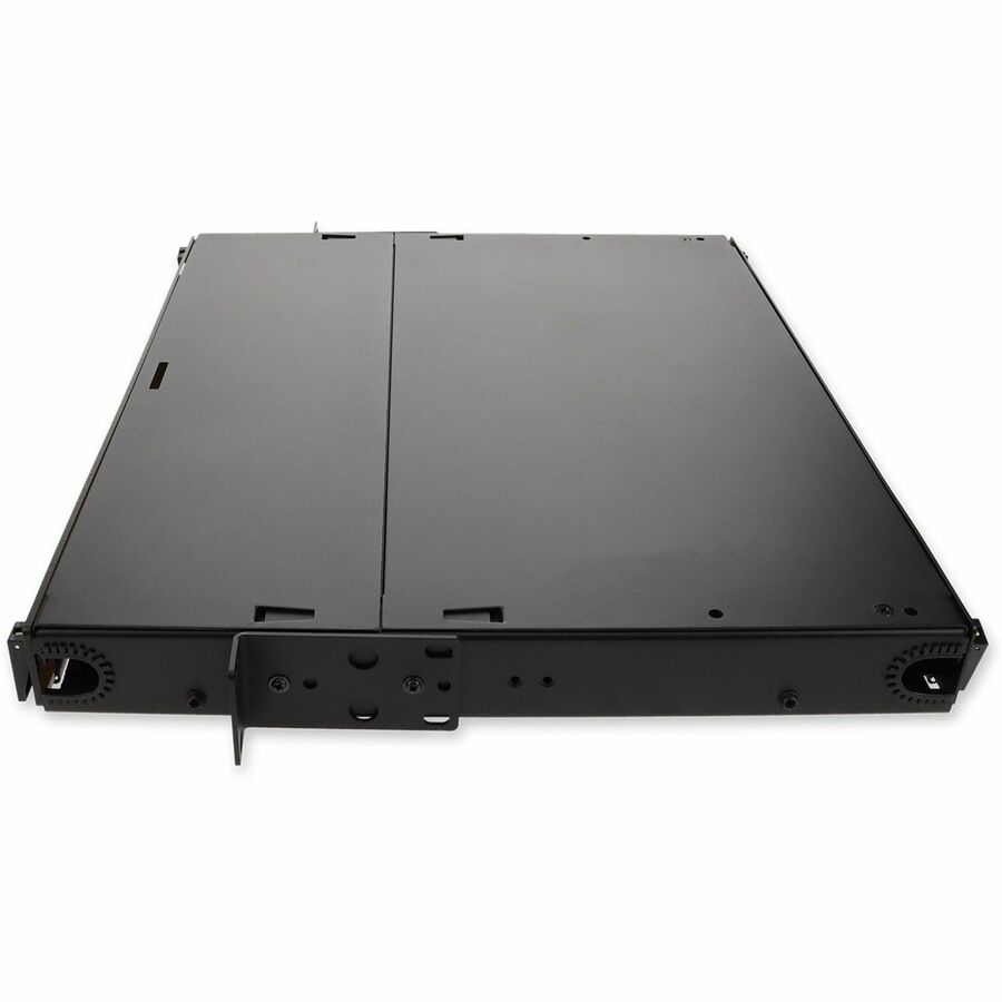 AddOn 19-inch Slide-Out Patch Panel 1U Chassis with 3 Open Cassette Ba ...