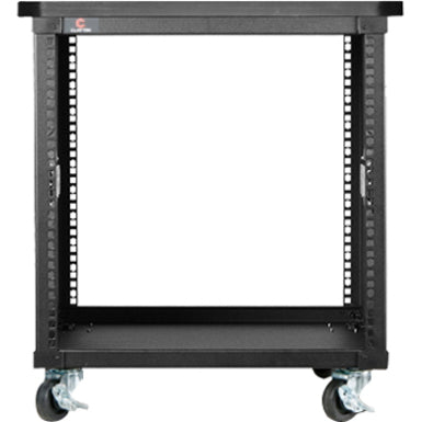 Claytek 10U 450mm Depth Simple Server Rack with Wood Top – Wamatek