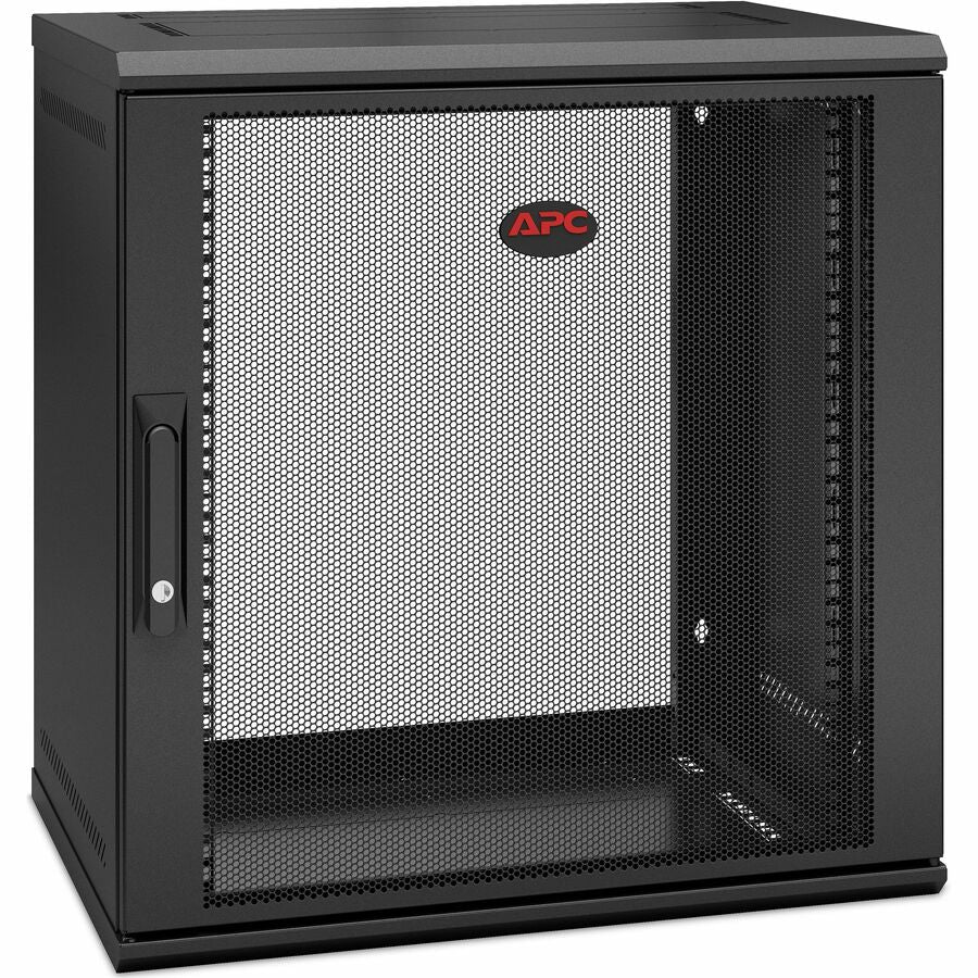 APC NetShelter 12U Wallmount Rack Enclosure Cabinet Single Hinged Swit ...