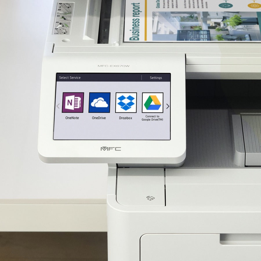 Brother Workhorse MFC-EX670W Enterprise Color Laser All-in-One Printer ...