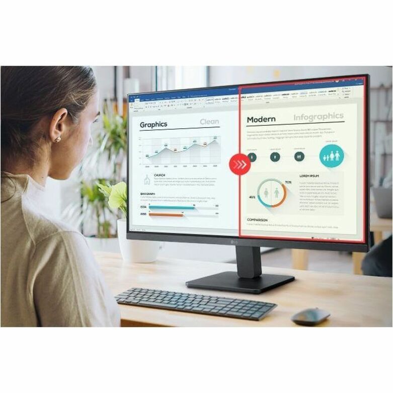 LG 24MR400-B 24" Class Full HD LCD Monitor - 16:9 - Black – Wamatek