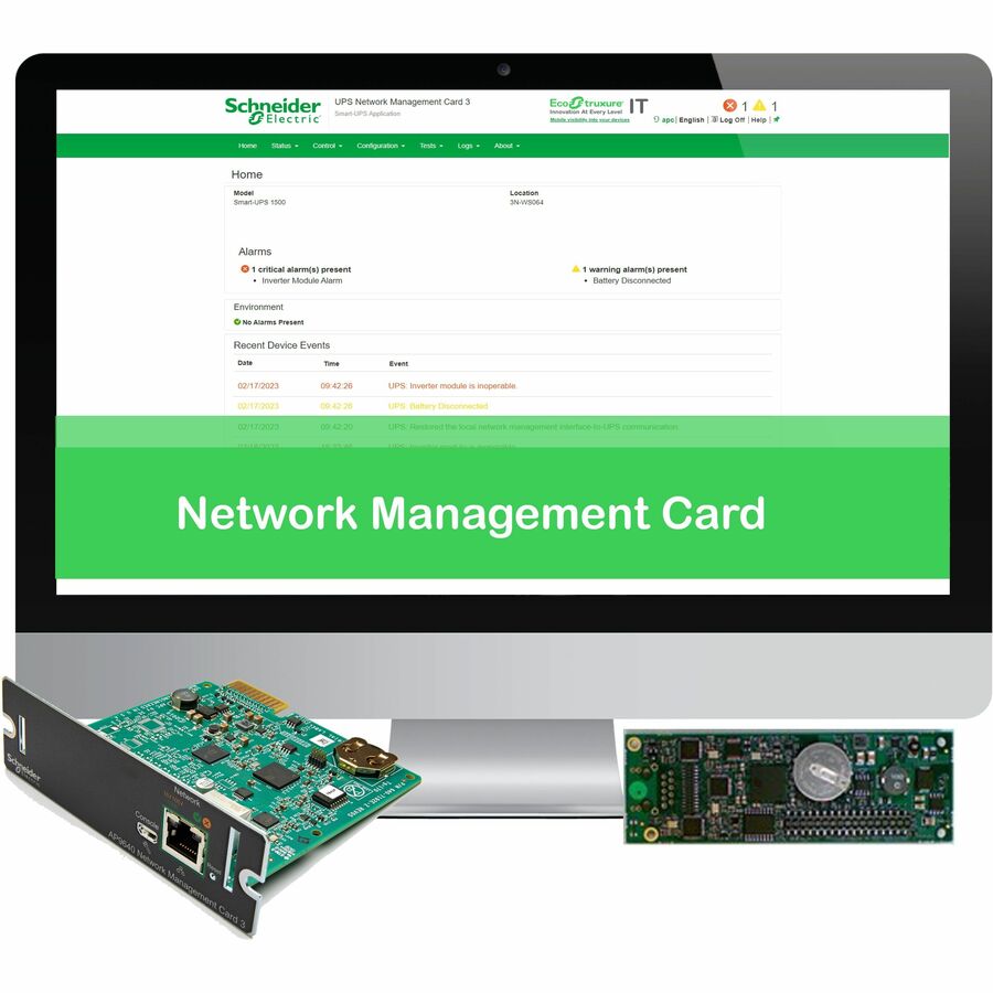 Subscription, Network Management Cards, 6 year, Secure NMC System, 1 E ...