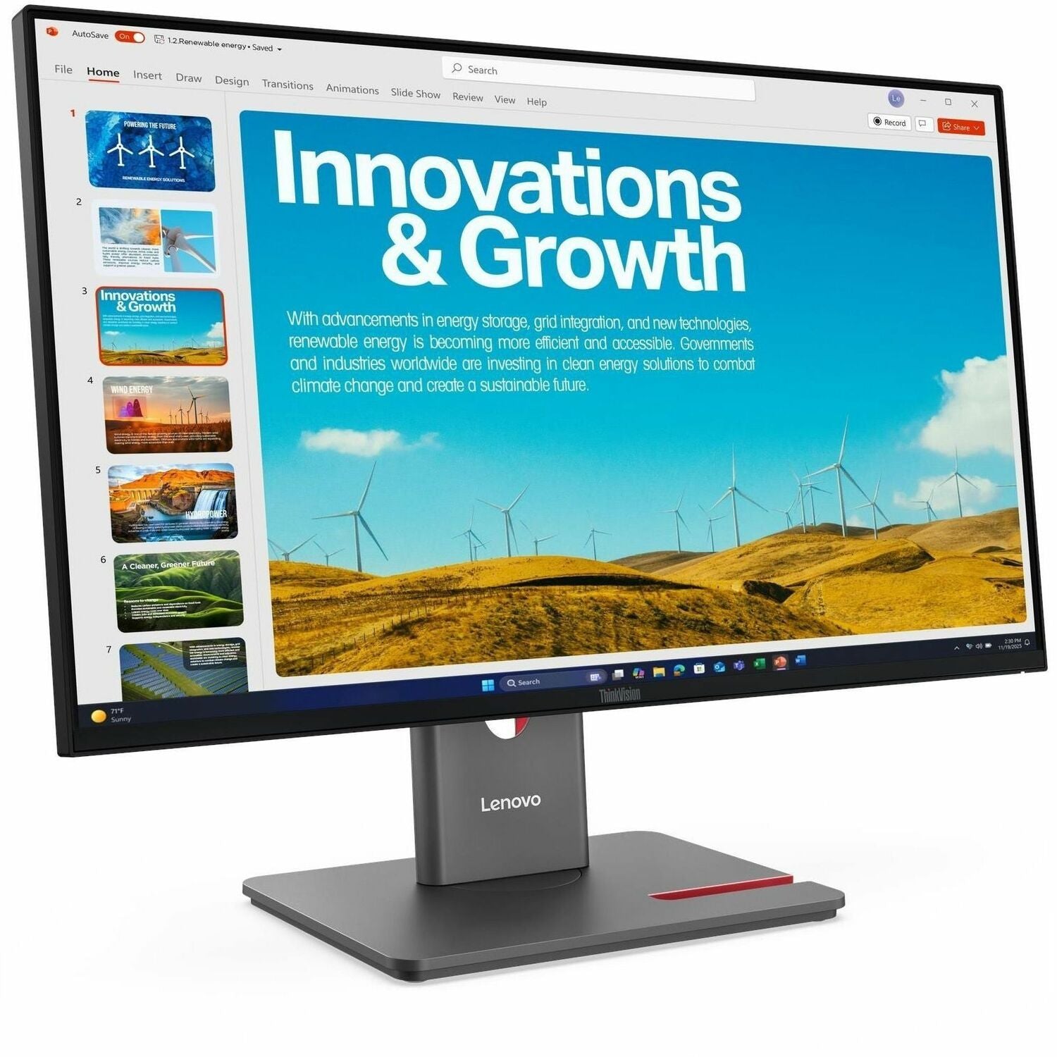Lenovo ThinkVision P24QD-40 24" Class WQHD LED Monitor - 16:9 - Eclips ...