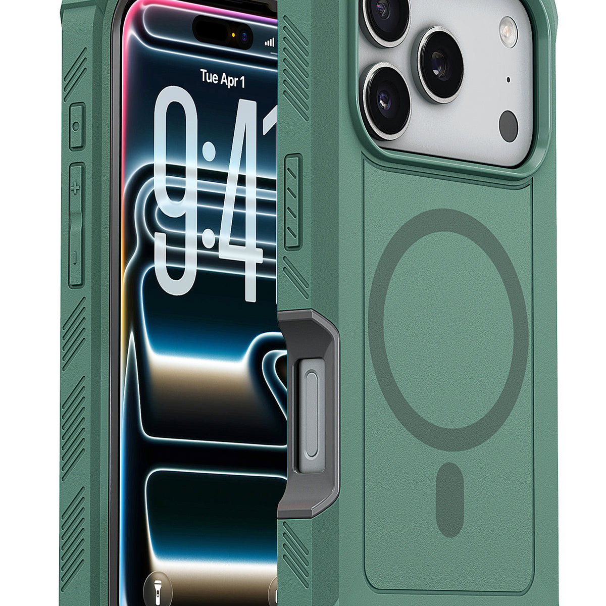 xBase iPhone 17 Pro Max - Boulder MagSafe Heavy-Duty Co-Molded Rugged ...