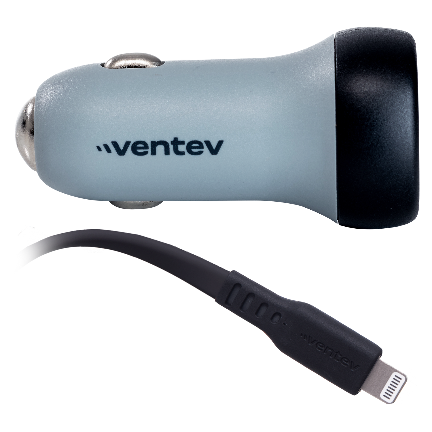 Ventev 30W Ultrafast USB-C Universal Car Charger with USB-C to Apple L ...