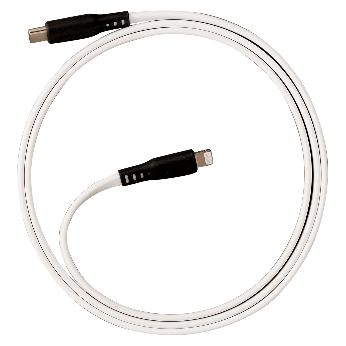Ventev Chargesync Flat USB-C to Apple Lightning Cable 6ft - White – Wamatek