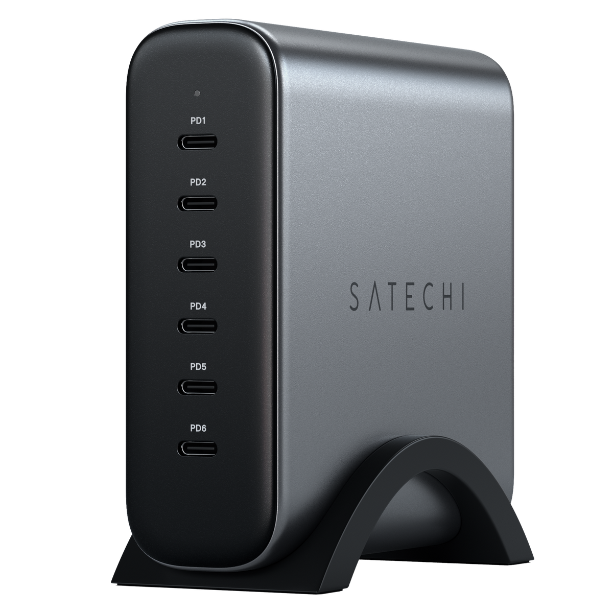Satechi USB-C 6-Port GAN Charger 200W - Space Gray – Wamatek