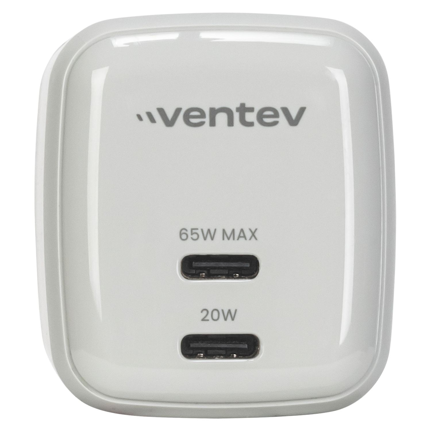 Ventev 65W Ultrafast USB-C Universal Dual GaN Mini Wall Charger - Gray ...